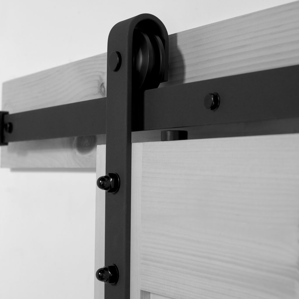 Cadium Bent Strap Barn Door Hardware Kit - Renin Barn Door Hardware Kits