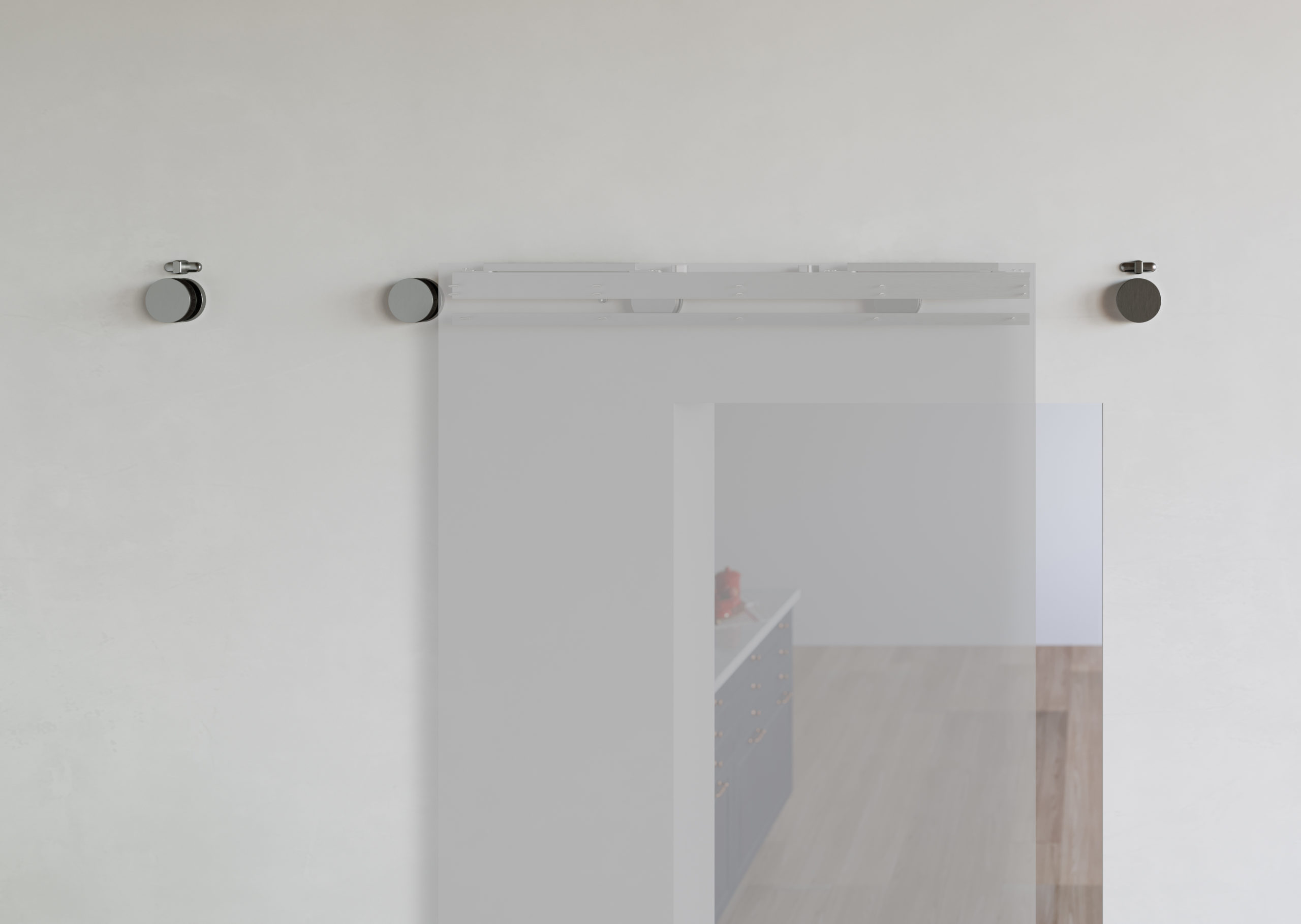 InvisiGlide Across the Wall Hardware - Renin Barn Door Hardware Kits