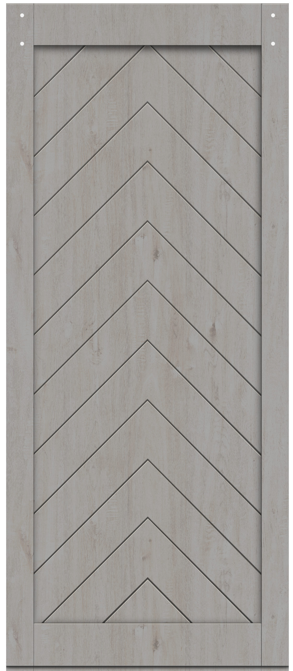 Herringbone Chevron – Design Complete Barn Door Kit - Renin Heritage ...
