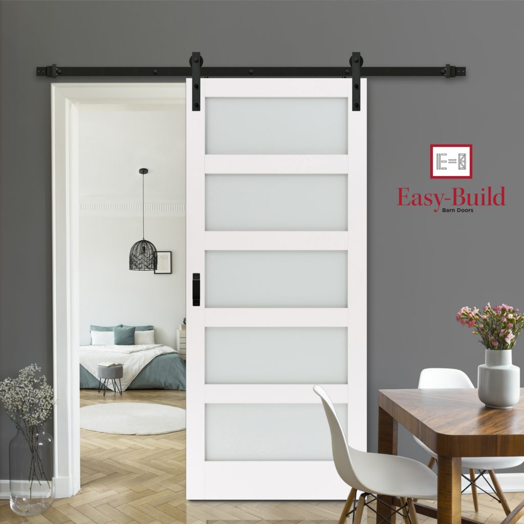 Easy-Build Pavilion 5-Lite Barn Door Kit - Renin