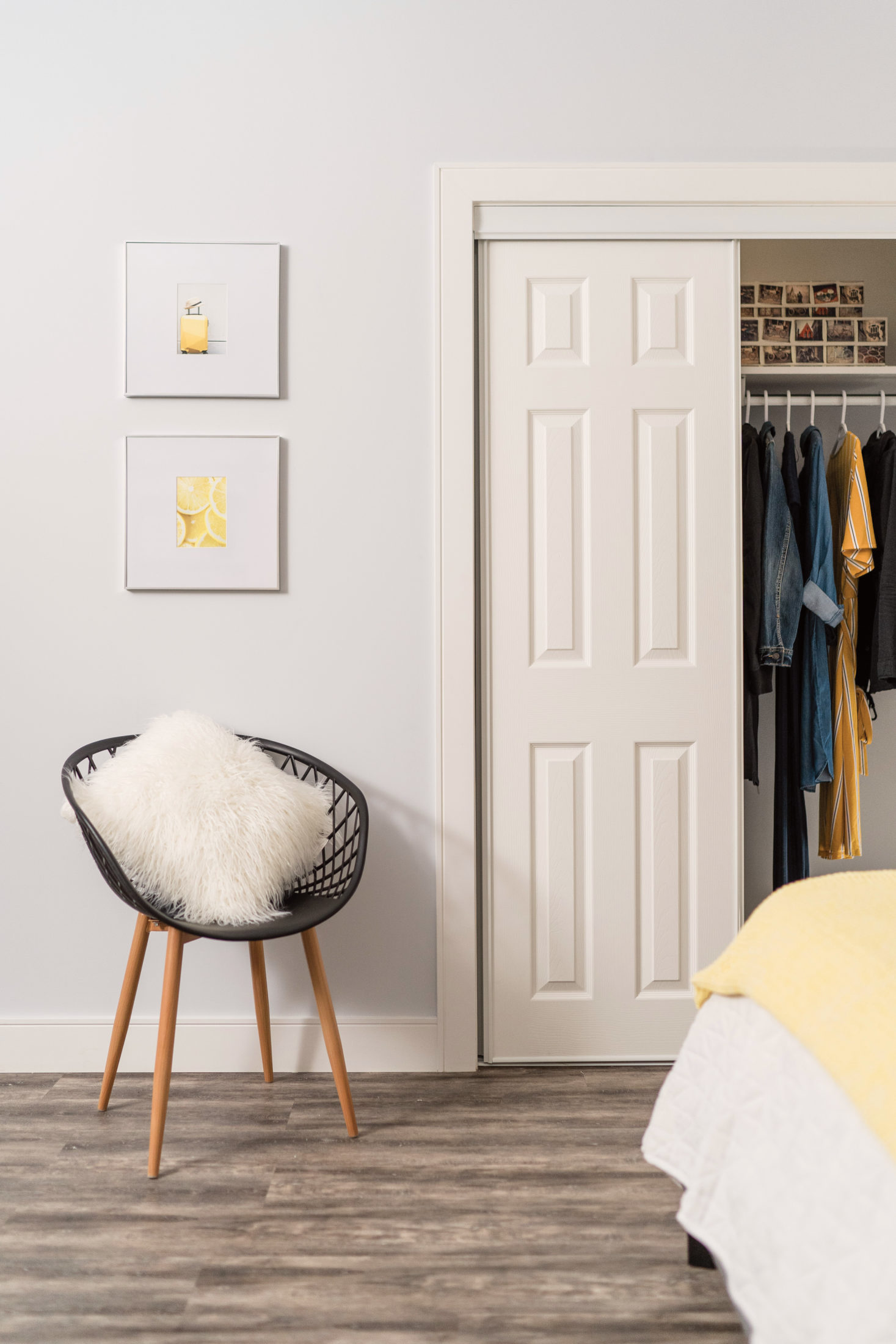 Georgian 6 Panel Design Steel Frame Bypass Door Renin Bypass Closet Doors