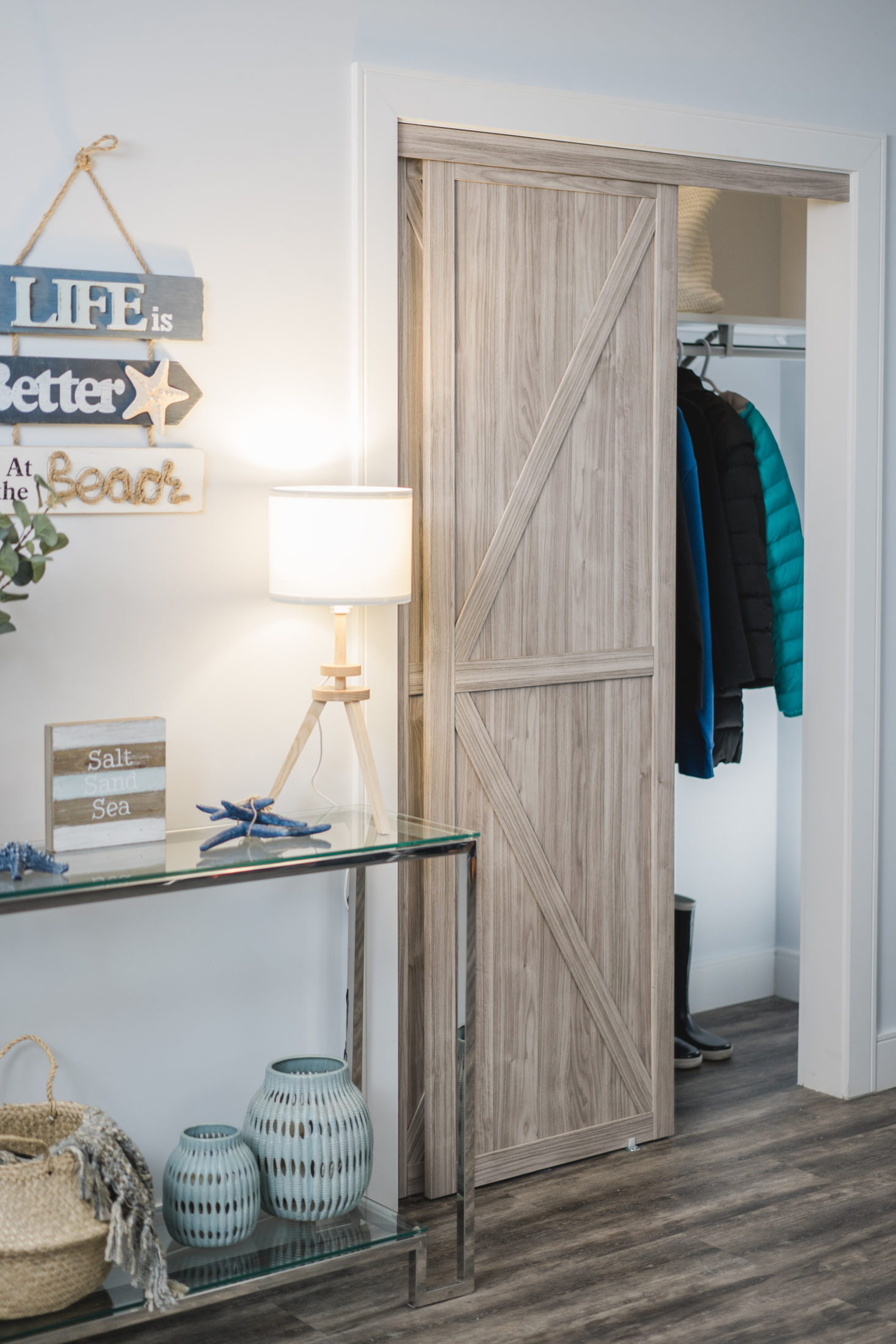 Trident Double-K Design Bypass Door - Renin Bypass Closet Doors