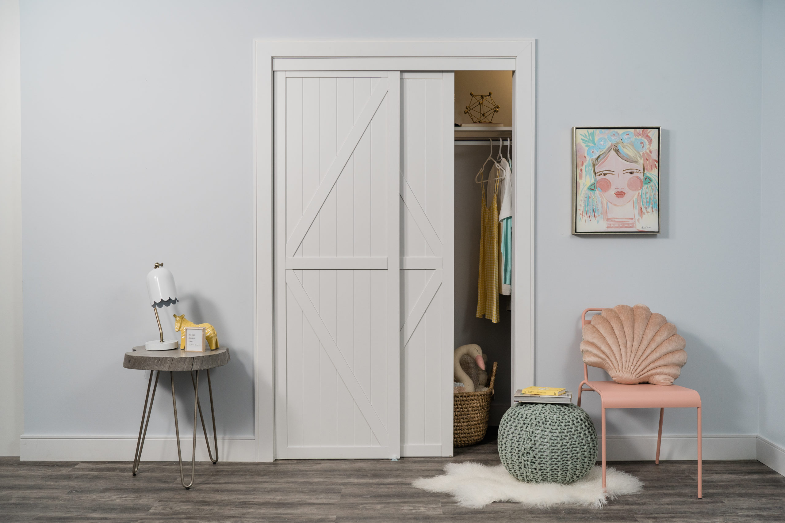 Trident Double-K Design Bypass Door - Renin Bypass Closet Doors