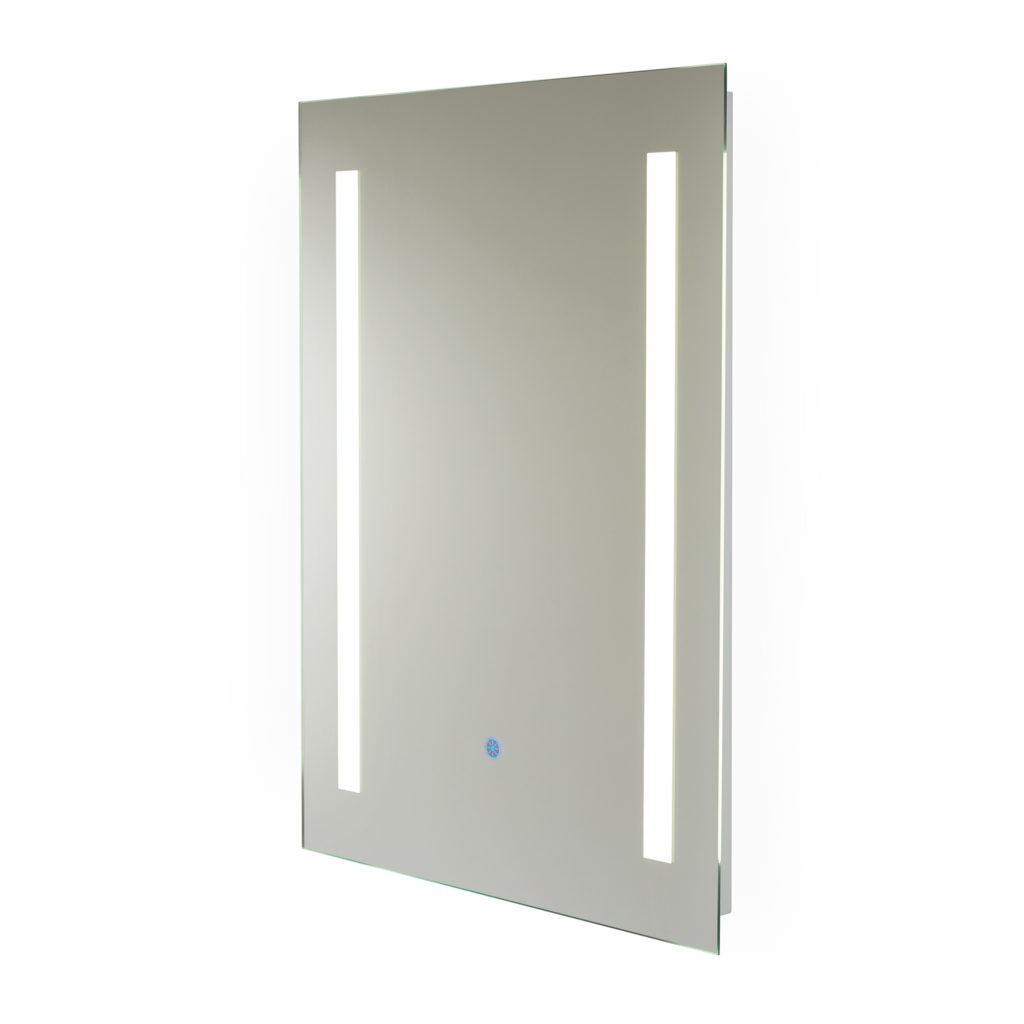 Capri Inset 2-Strip Backlit Rectangular Mirror - Renin LED Mirrors
