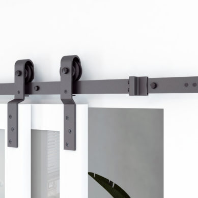 Single Track Bypass Barn Door Hardware Kit - Renin Barn Door Hardware Kits