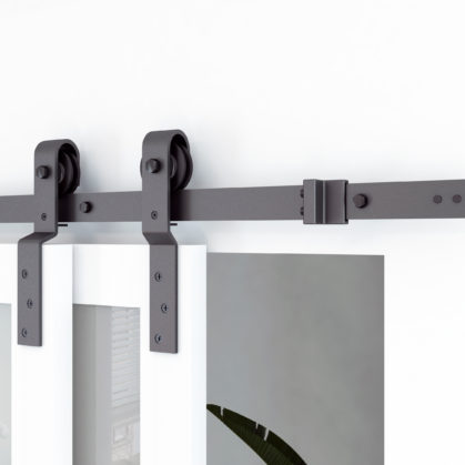Single Track Bypass Barn Door Hardware Kit - Renin Barn Door Hardware Kits